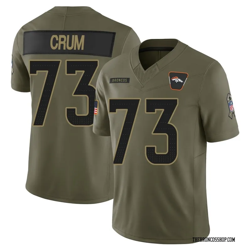 Youth Denver Broncos Frank Crum Olive Limited 2025 Salute to Service ...